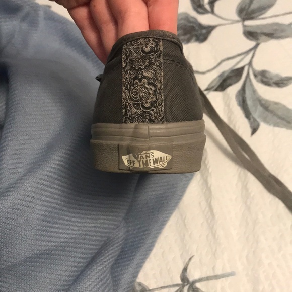 Vans | Shoes | Dark Grey Lowrise Vans | Poshmark